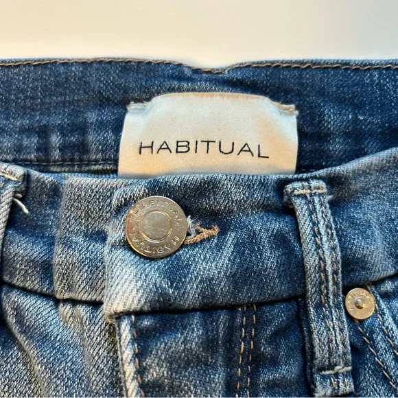 Habitual Jeans Logo High Waist Wide Leg Jeans | 7 16